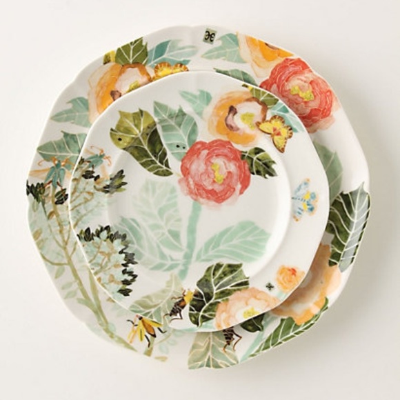 Anthropologie | Dining | Iso Anthropologie Watercolor Petals Shelley ...